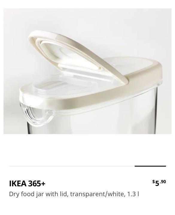 Ikea 365 dry food containers (set of 2), Furniture & Home Living ...