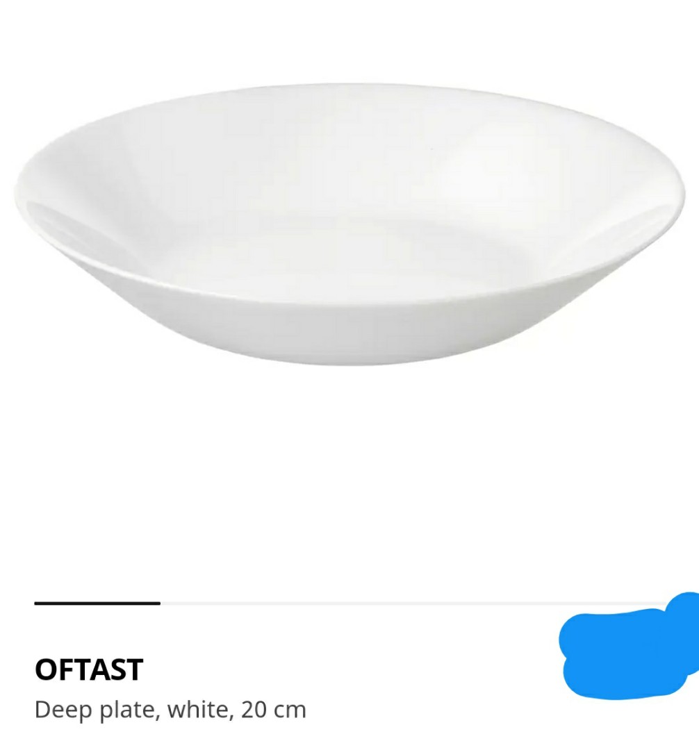 Ikea Deep plate set of 2, Furniture & Home Living, Kitchenware ...