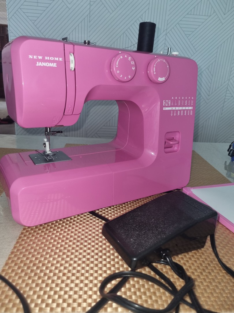 JANOME PINK SEWING MACHINE, Beauty & Personal Care, Hair on Carousell