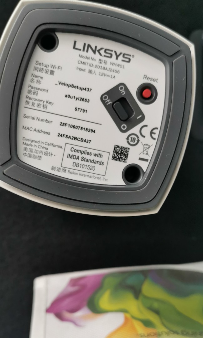 Linksys Velop WHW01 Router, Computers & Tech, Parts & Accessories ...