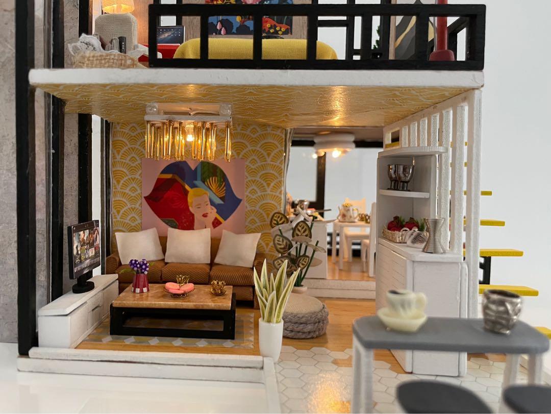 Miniature modern house, Hobbies & Toys, Stationery & Craft, Handmade ...