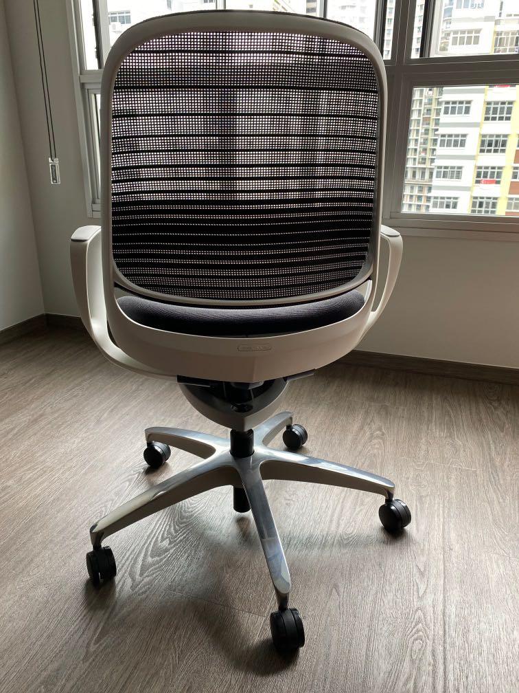 Okamura Luce office chair with armrest, Furniture & Home Living ...