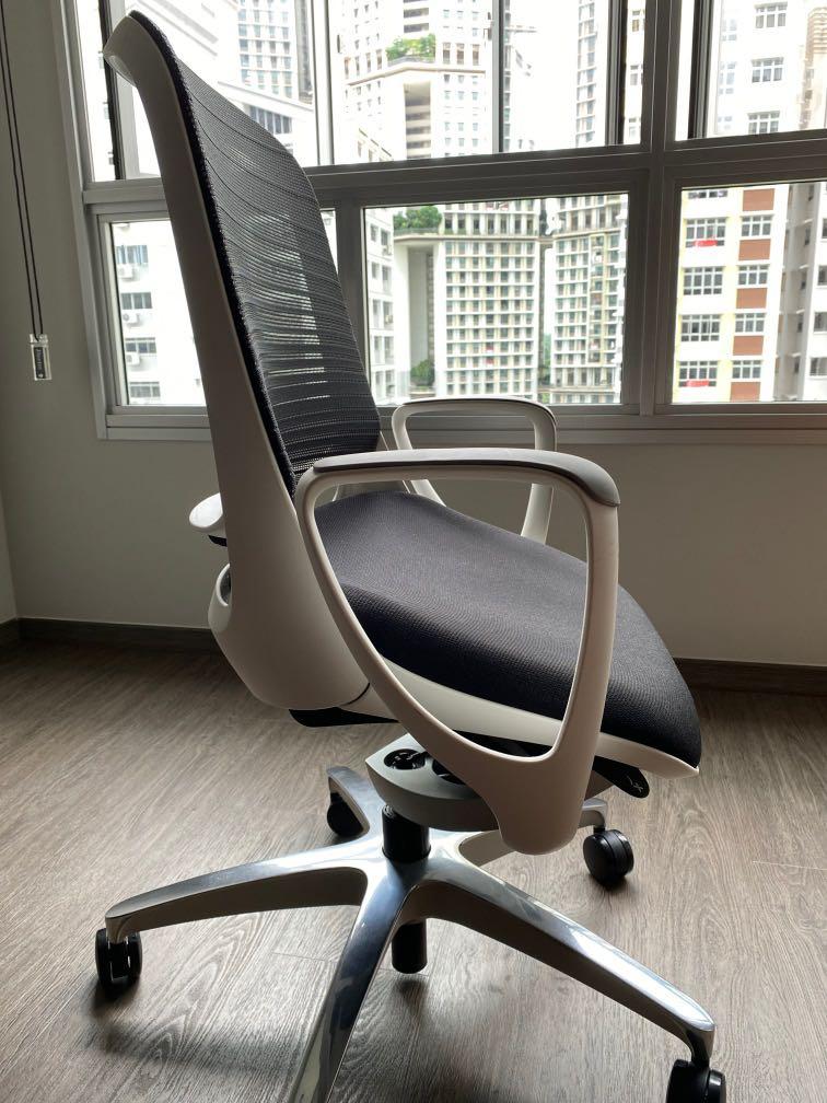 Okamura Luce office chair with armrest, Furniture & Home Living ...