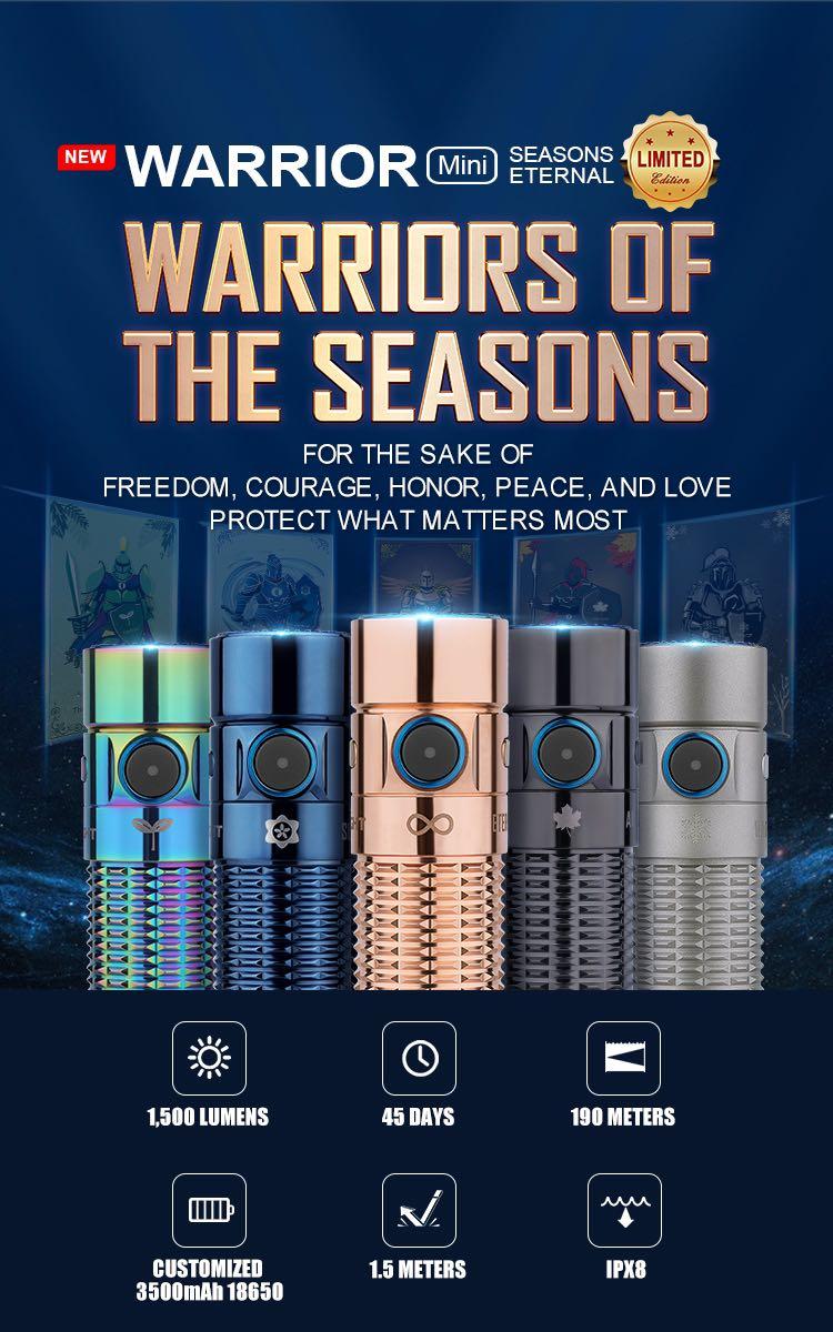 Olight Titanium Warrior Mini (Limited Edition) - Choice of Spring or ...