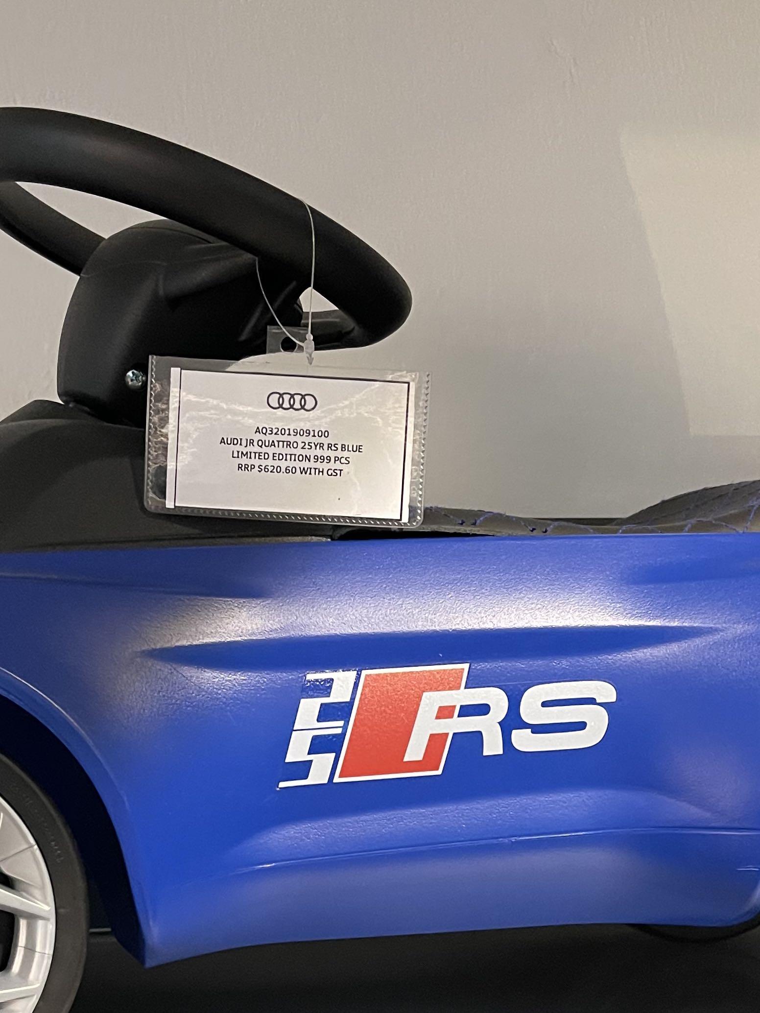 Original Audi Junior quattro RS 25 years kids LE, Nogaro blue (BNIB ...
