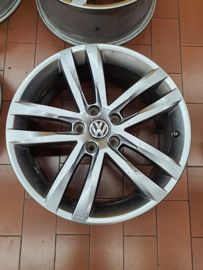 Original Volkswagen rims., Car Accessories, Tyres & Rims on Carousell