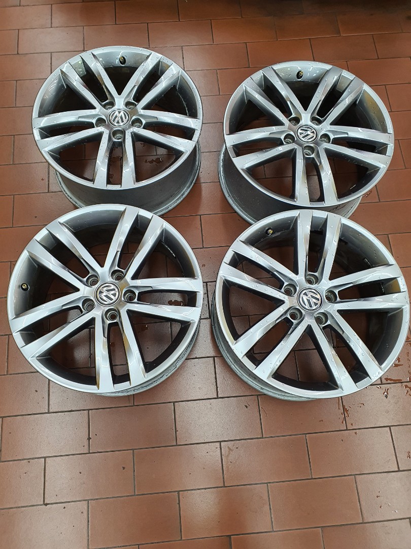 Original Volkswagen rims., Car Accessories, Tyres & Rims on Carousell