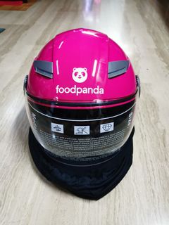 Panda Helmet, Motorcycles, Motorcycle Apparel on Carousell