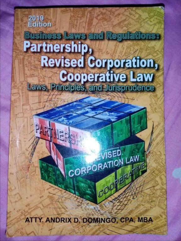 Partnership, revised corporation, cooperative law, Hobbies & Toys ...