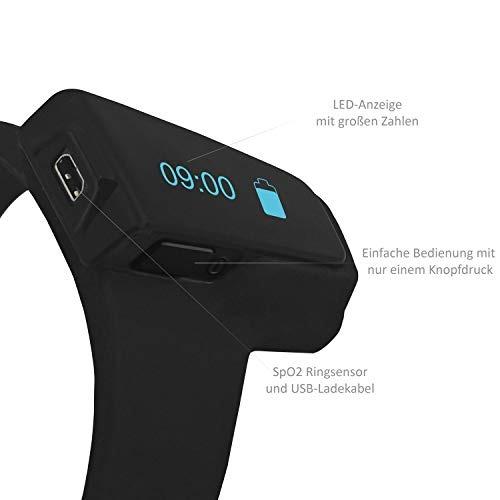 Pulox by Viatom Checkme O2 Smart Wrist Pulse Oximeter with Ring Sensor ...