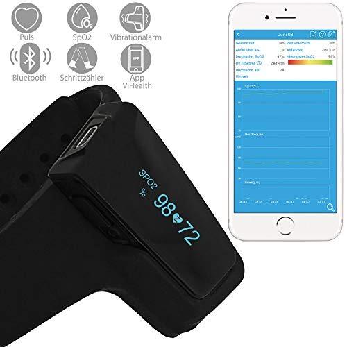 Pulox by Viatom Checkme O2 Smart Wrist Pulse Oximeter with Ring Sensor ...
