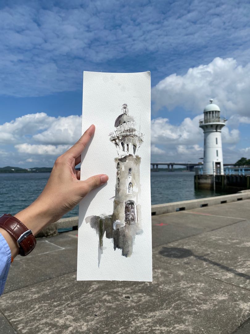 Raffles Marina Lighthouse, Hobbies & Toys, Stationery & Craft, Art ...