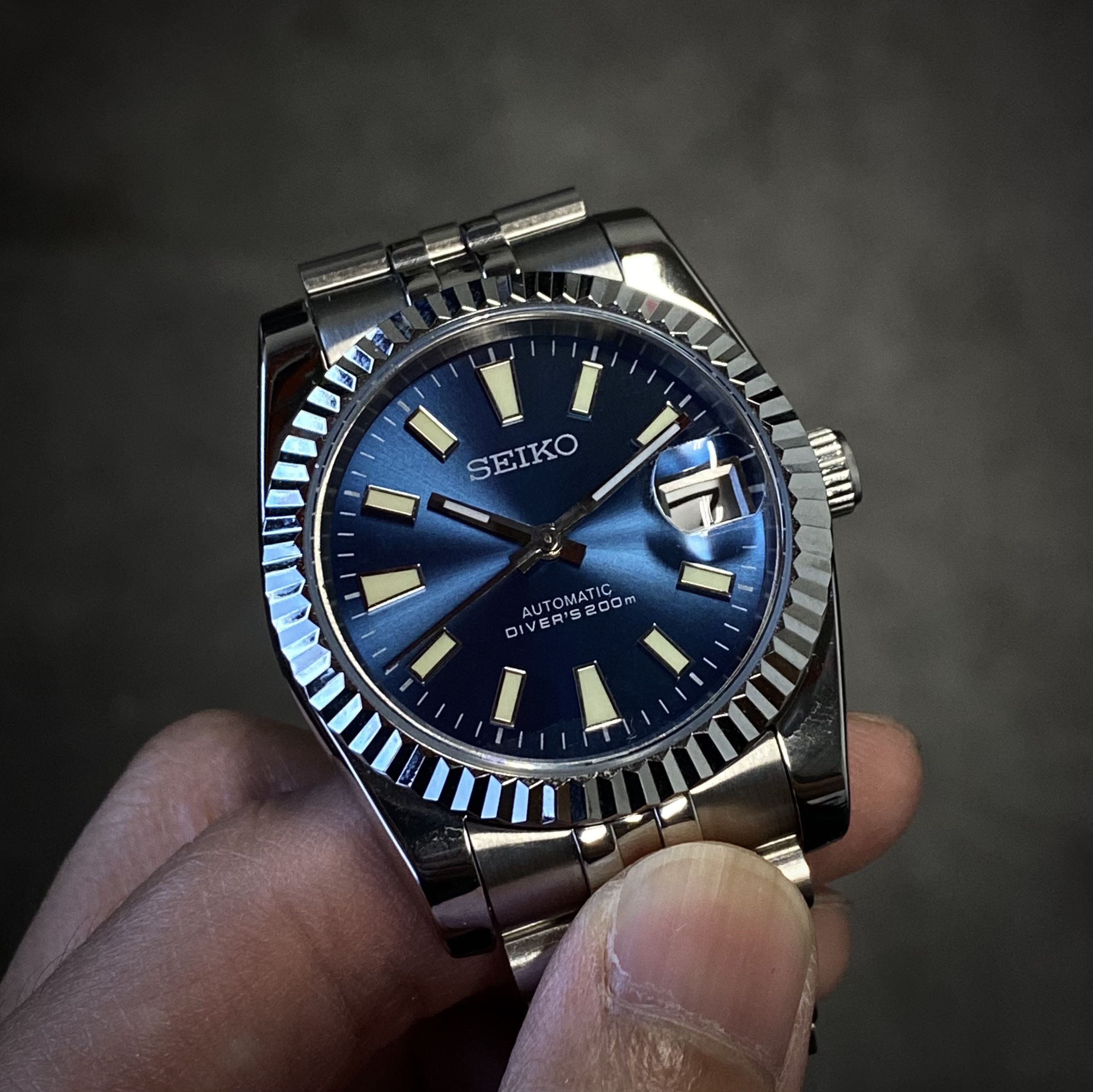 Seiko Datejust Modded Watch, Luxury, Watches on Carousell