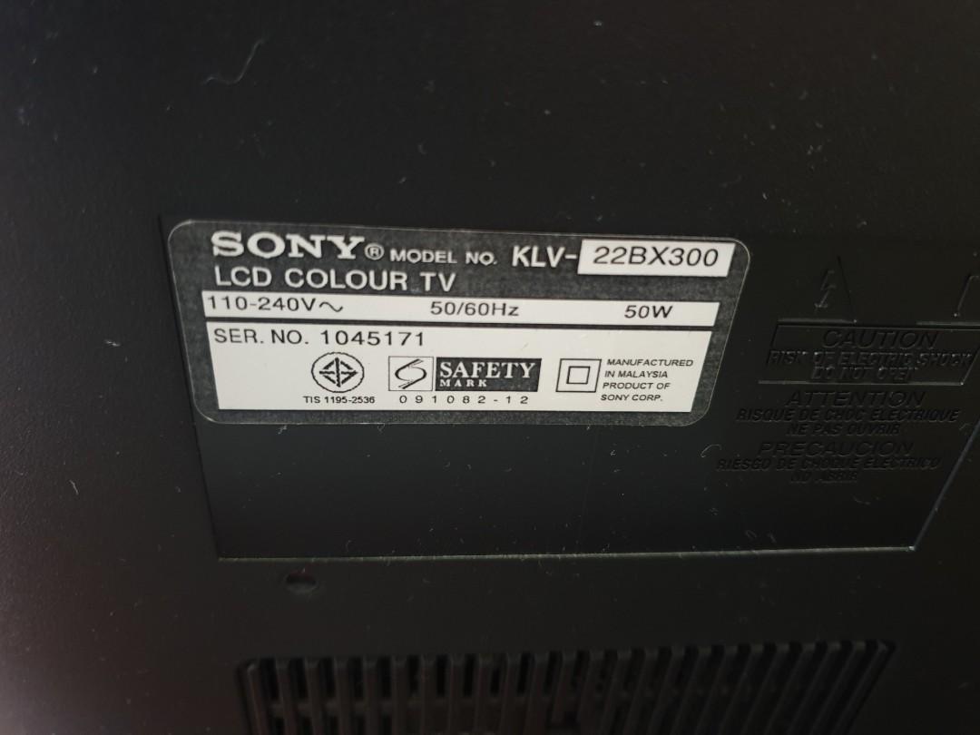 Sony Bravia 22 inch TV Sale or Swap, TV & Home Appliances, TV ...