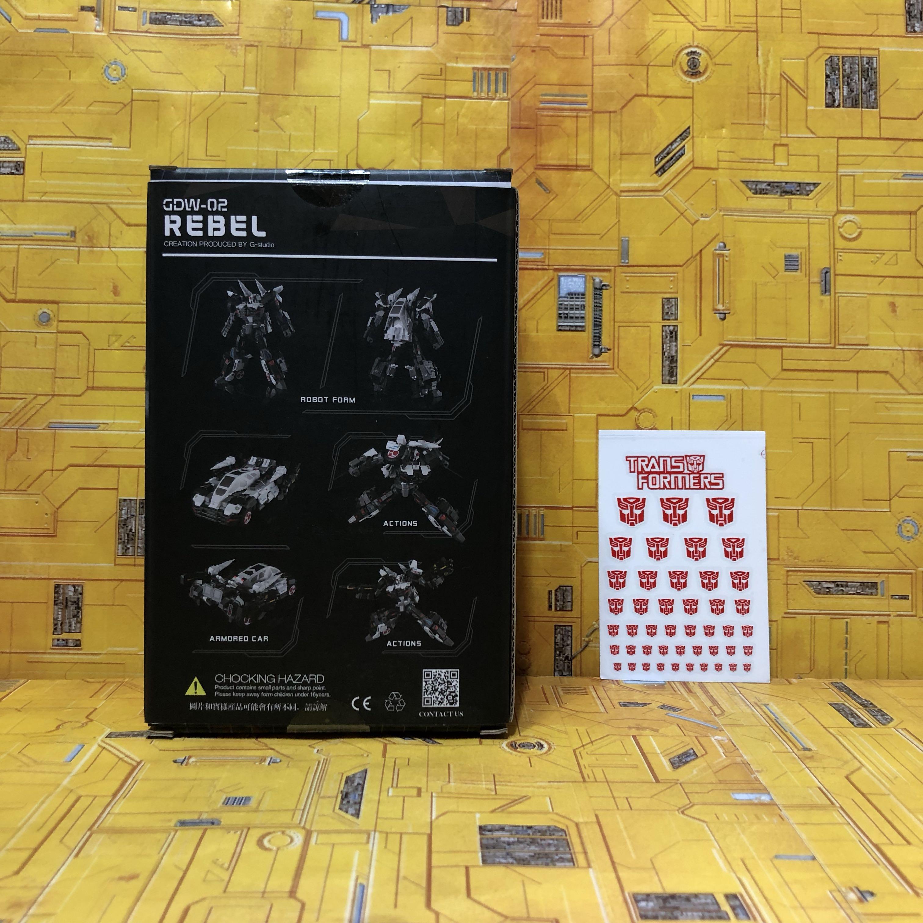Transformers GCreation G-Creation - GDW-02 GDW02 Rebel (aka Masterpiece ...