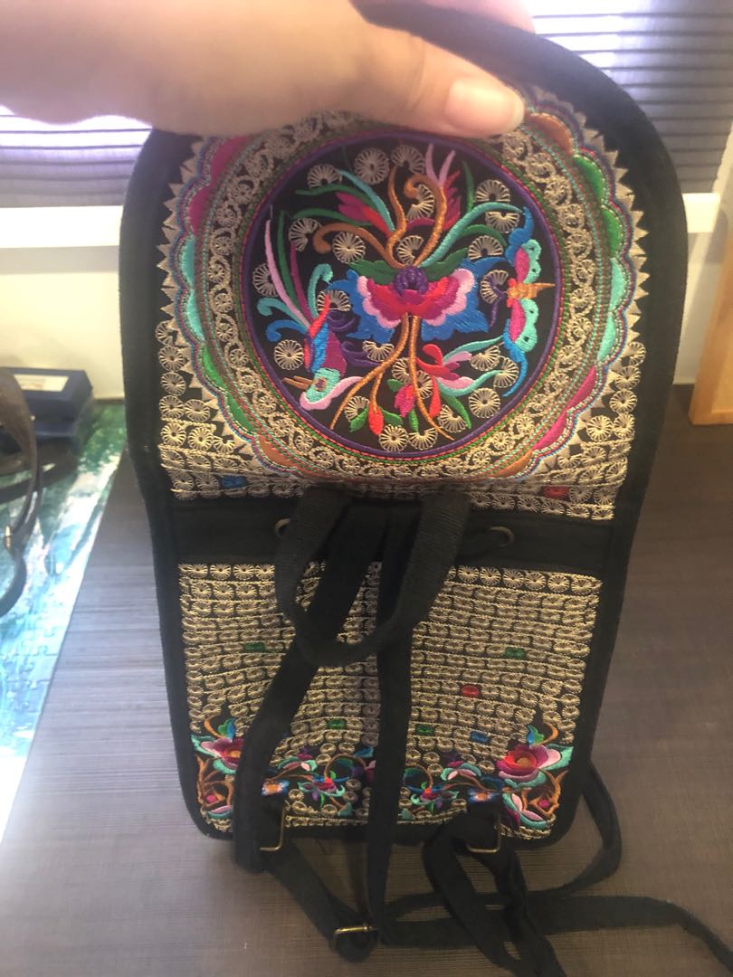 Tribal traditional backpack, Women's Fashion, Bags & Wallets, Backpacks ...