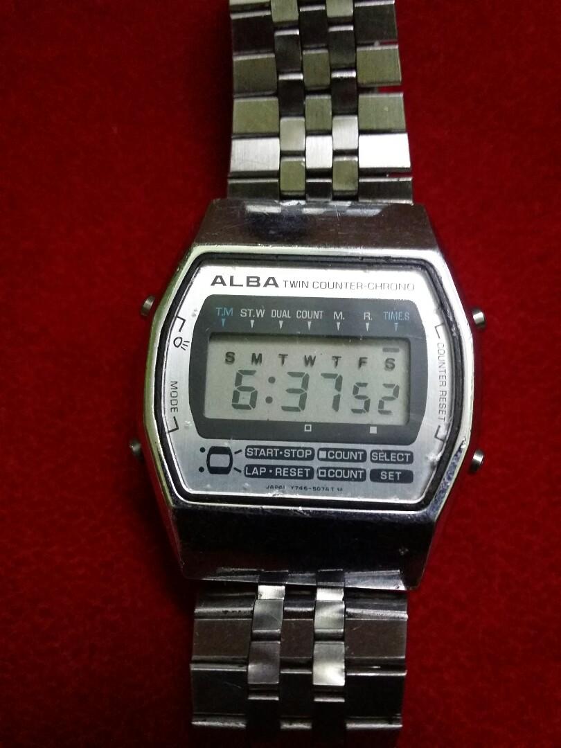 Vintage alba digital watch, Men's Fashion, Watches & Accessories ...