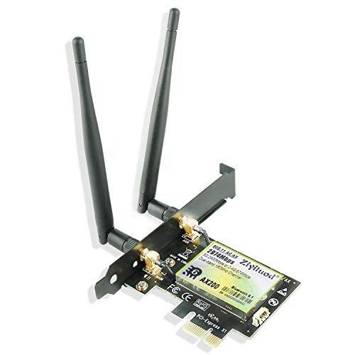 WiFi 6 PCIE Card 802.11AX 2974Mbps Dual Band 5GHz/2.4GHz Wireless Card ...