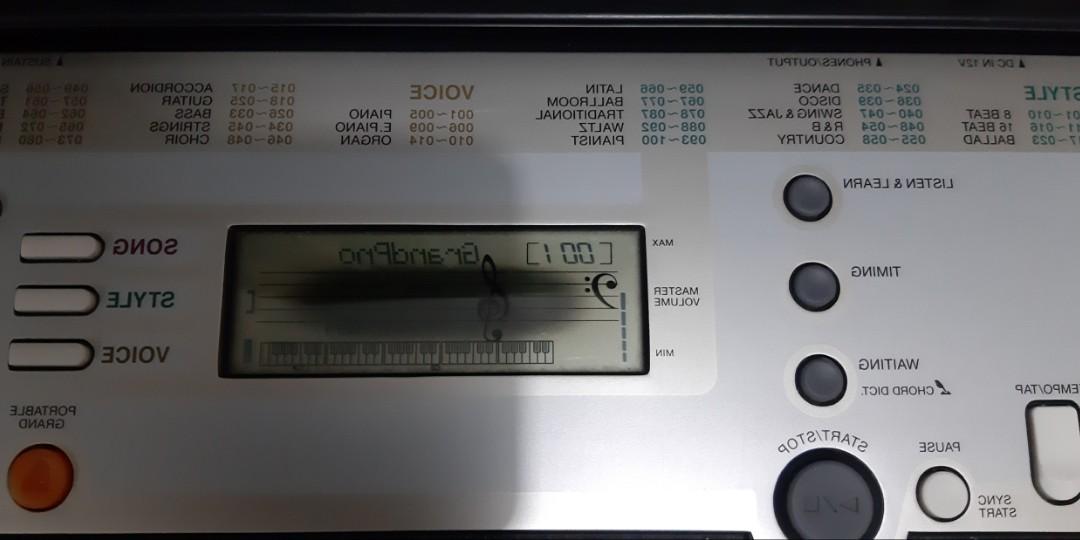 Yamaha keyboard PSR E203 with stand, Hobbies & Toys, Music & Media ...