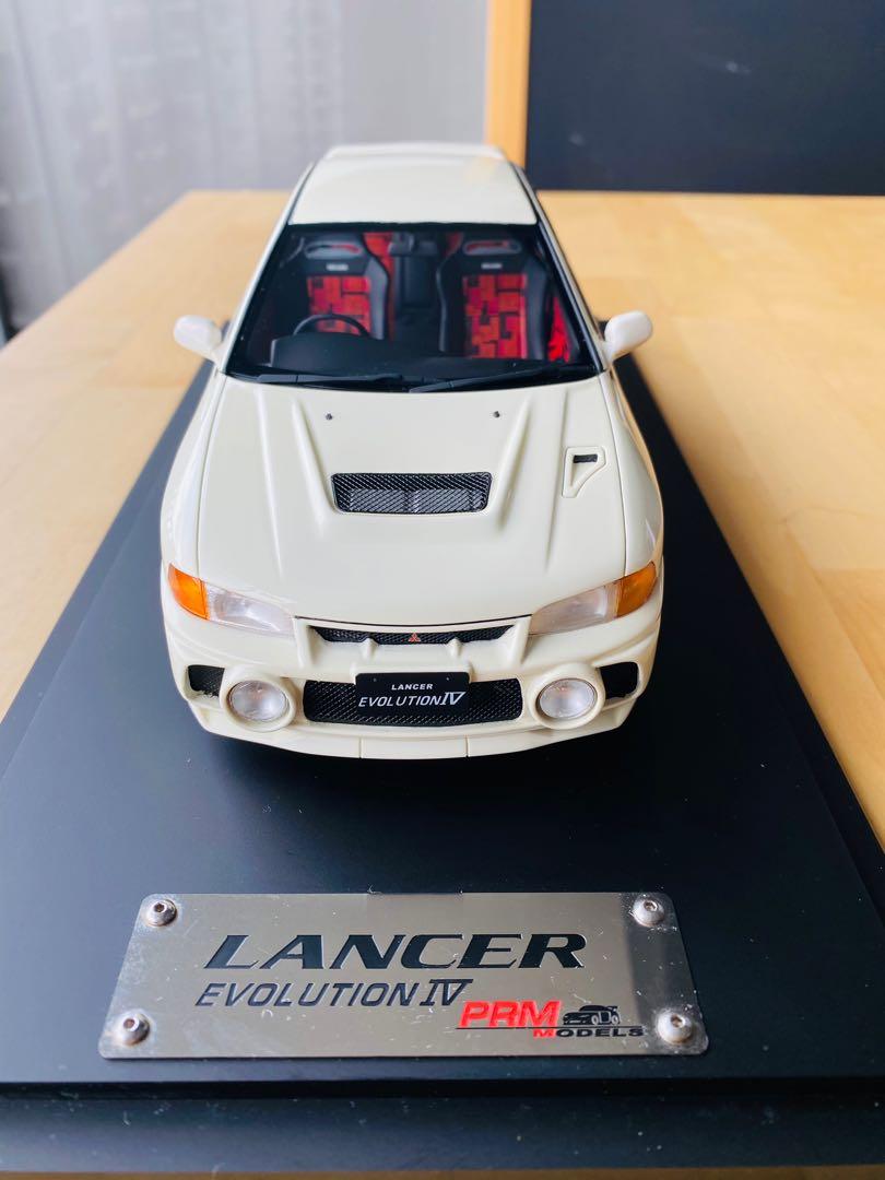 1/18 Mitsubishi Lancer Evolution IV White, Hobbies & Toys, Toys & Games ...