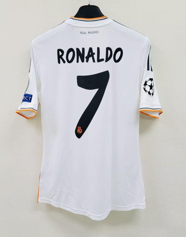 13/14 Real Madrid Ucl Home Kit Ronaldo #7 Match Details, Men's Fashion ...