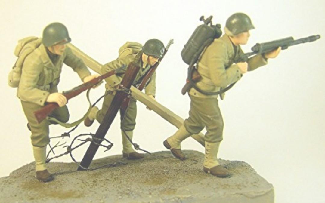 1/35 Master Box #3520 US Military Men, D-Day June 6th, 1944 c/w 4 ...