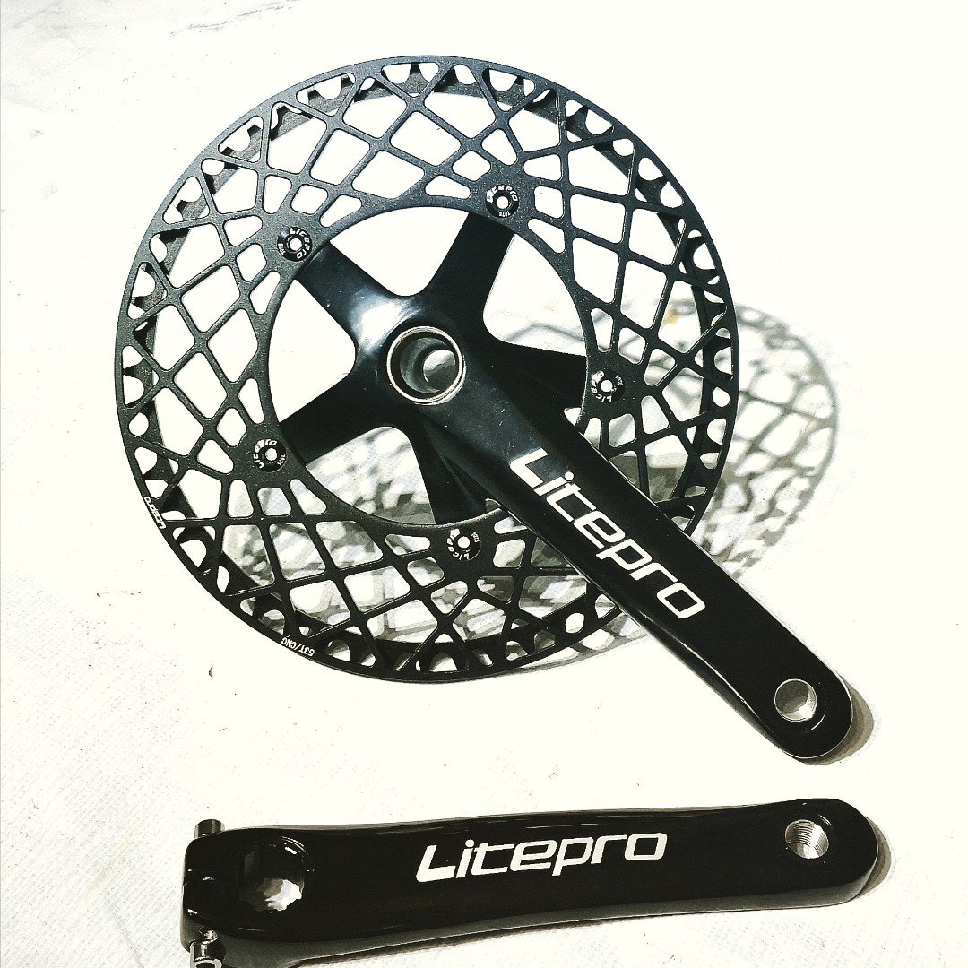 53T Spider crankset HollowTech 24mm spindle diameter 170mm arm length ...