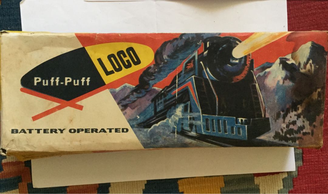 antique tinned toy- puff loco懷舊鉄皮火車, 興趣及遊戲, 玩具 & 遊戲類 - Carousell