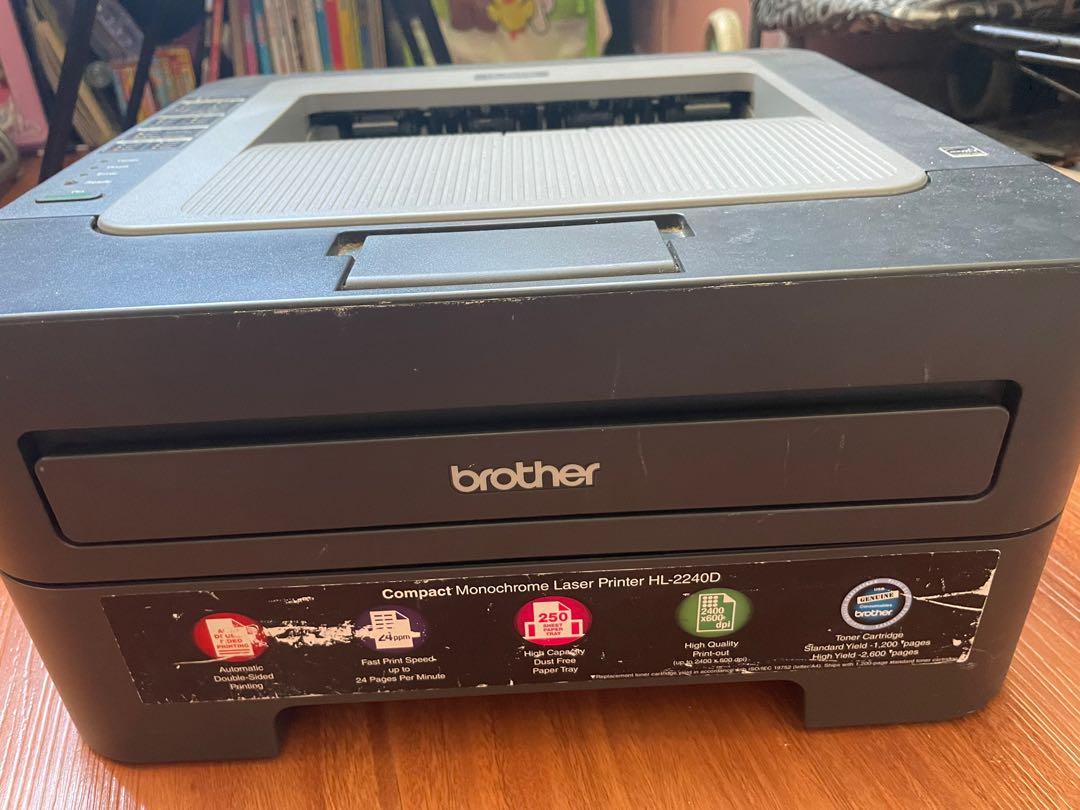 Brother HL-2240D Printer 黑白鐳射打印機, 電腦＆科技, 打印機及影印機 - Carousell