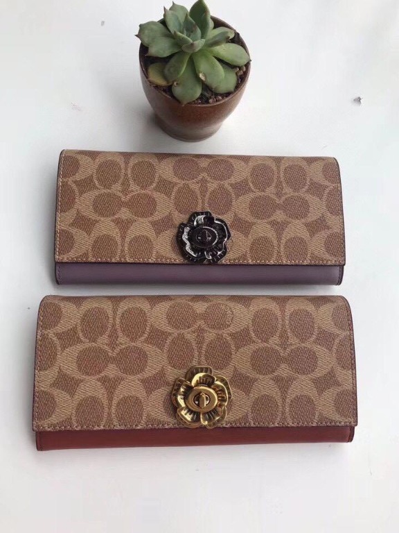 Coach 30830 tea rose flip on wallet, Women's Fashion, Bags & Wallets ...