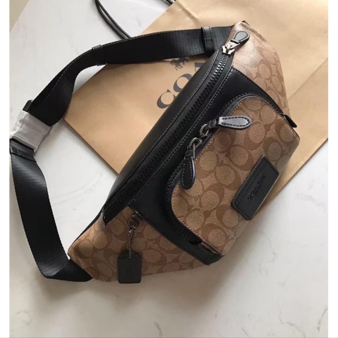 Coach Track Slingpack, Men's Fashion, Bags, Belt bags, Clutches and ...