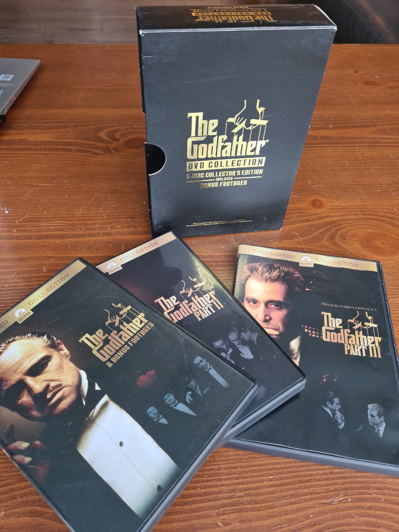 DVD Collection - The Godfather Trilogy, Hobbies & Toys, Music & Media ...
