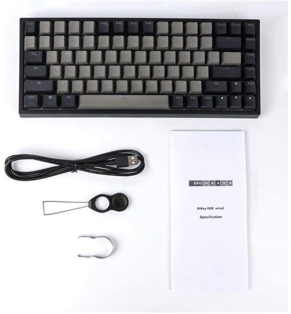 EPOMAKER EP84 84-Key RGB Hotswap Wired Mechanical Gaming Keyboard with ...