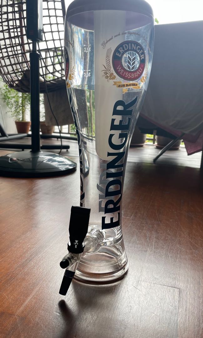 Erdinger beer tower ( almost new), Furniture & Home Living, Kitchenware ...
