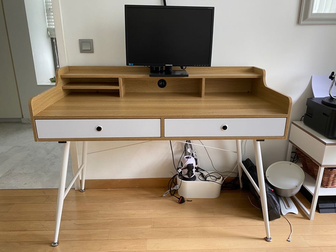 Forty two afcons office desk, Furniture & Home Living, Furniture ...