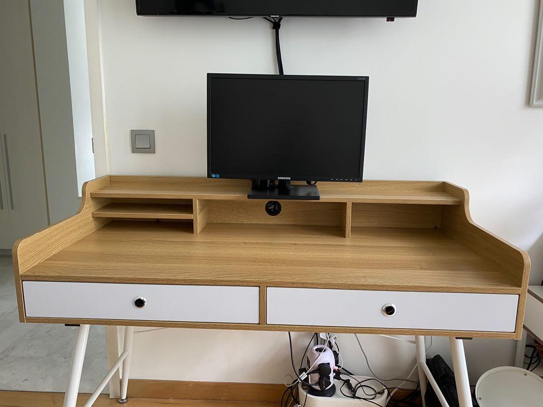 Forty two afcons office desk, Furniture & Home Living, Furniture ...