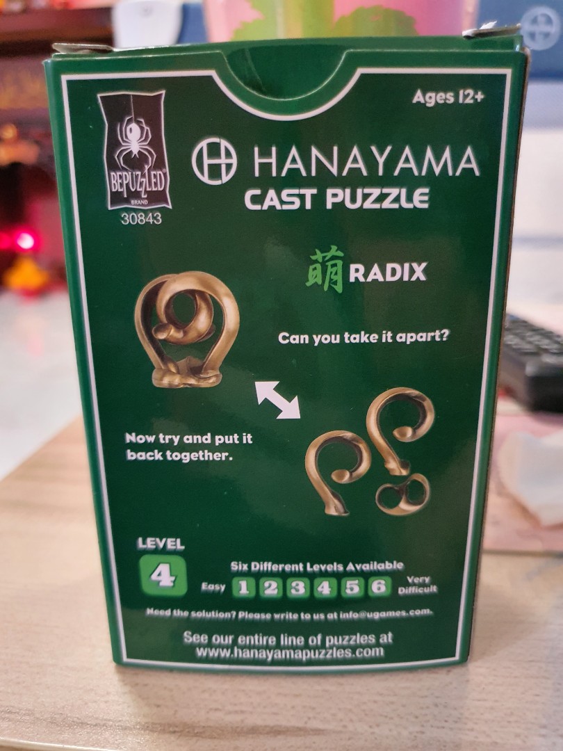 Hanayama cast puzzle radix, Everything Else on Carousell