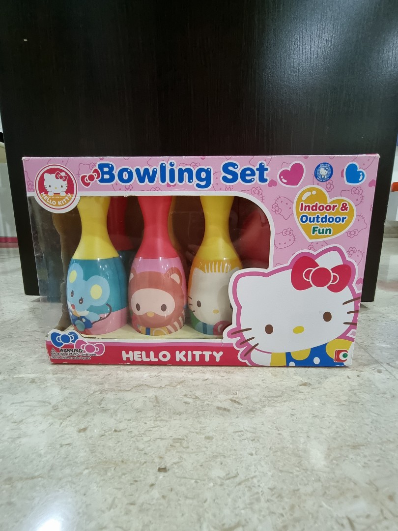 Hello Kitty Bowling Set, Hobbies & Toys, Toys & Games on Carousell