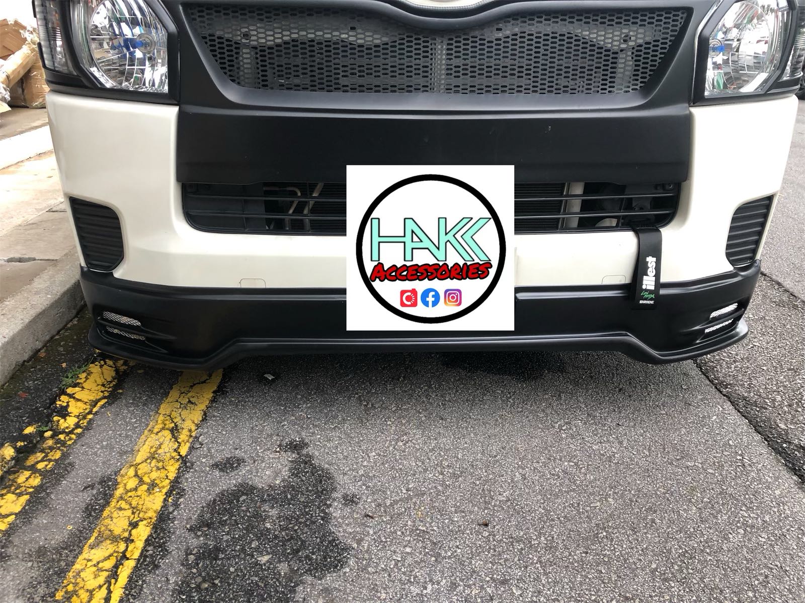 Hiace front lip / hiace front bumper / hiace front bumper lip / hiace ...