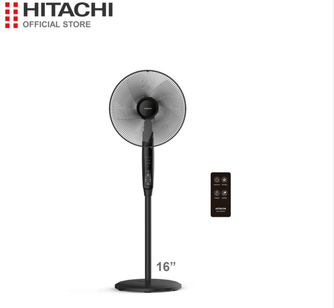 Hitachi 16" Free Standing Fan (5 blade), Furniture & Home Living ...