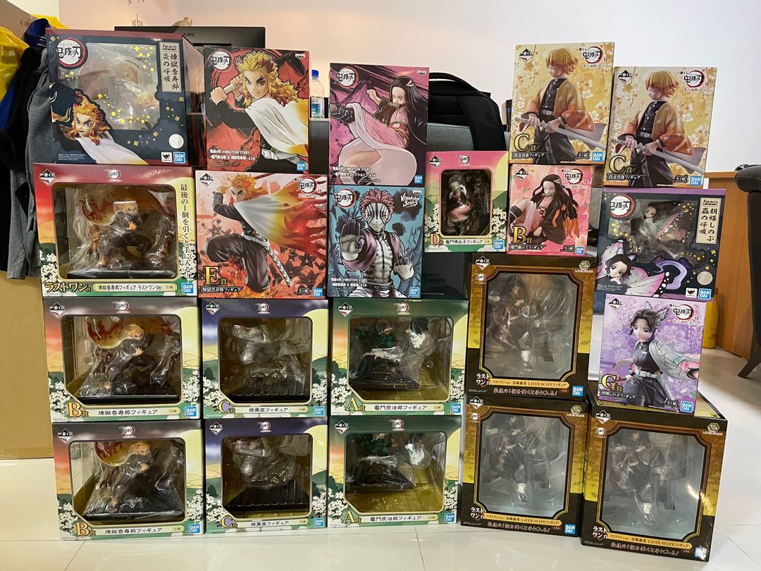 ichiban kuji demon slayer kuji tanjiro rengoku akaza nezuko shinobu ...