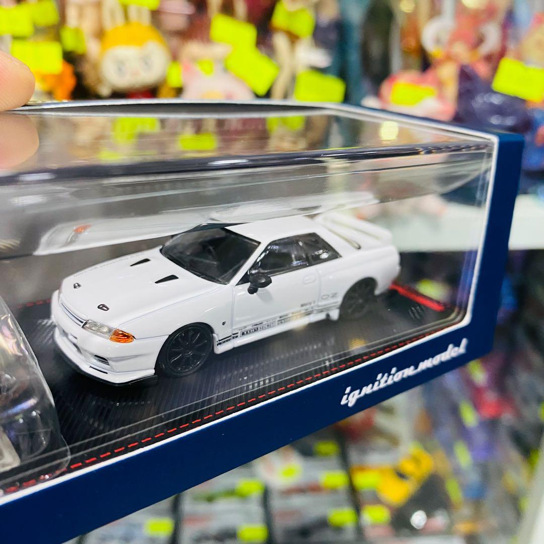 Ignition Model 1:64 Die-Cast Model Car IG2389 Top Secret GT-R VR32 White With Smokey Nagata ...