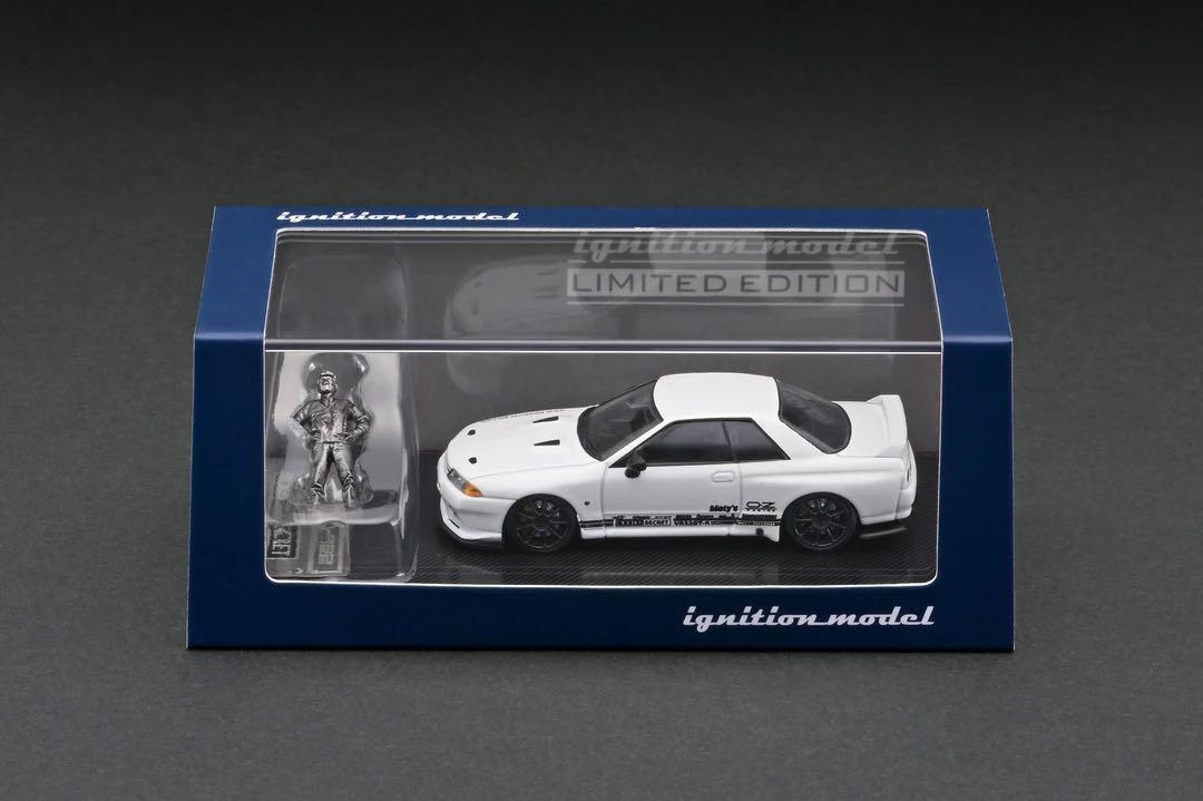 Ignition Model 1:64 Die-Cast Model Car IG2389 Top Secret GT-R VR32 White With Smokey Nagata ...