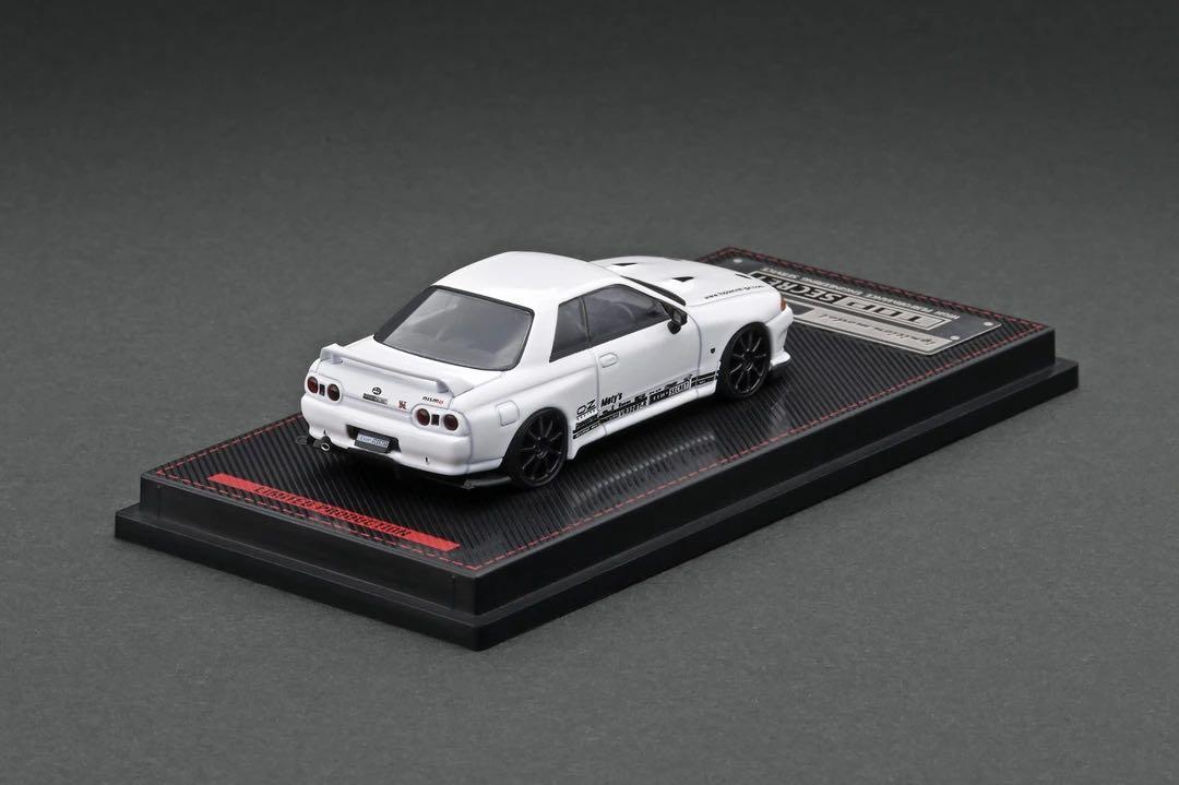 Ignition Model 1:64 Die-Cast Model Car IG2389 Top Secret GT-R VR32 White With Smokey Nagata ...