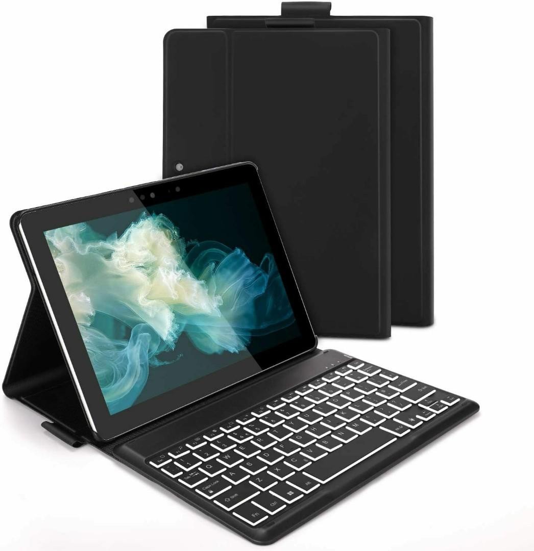 Jelly comb Bluetooth Backlit Keyboard Case for Surface Go 2 (2020) and ...
