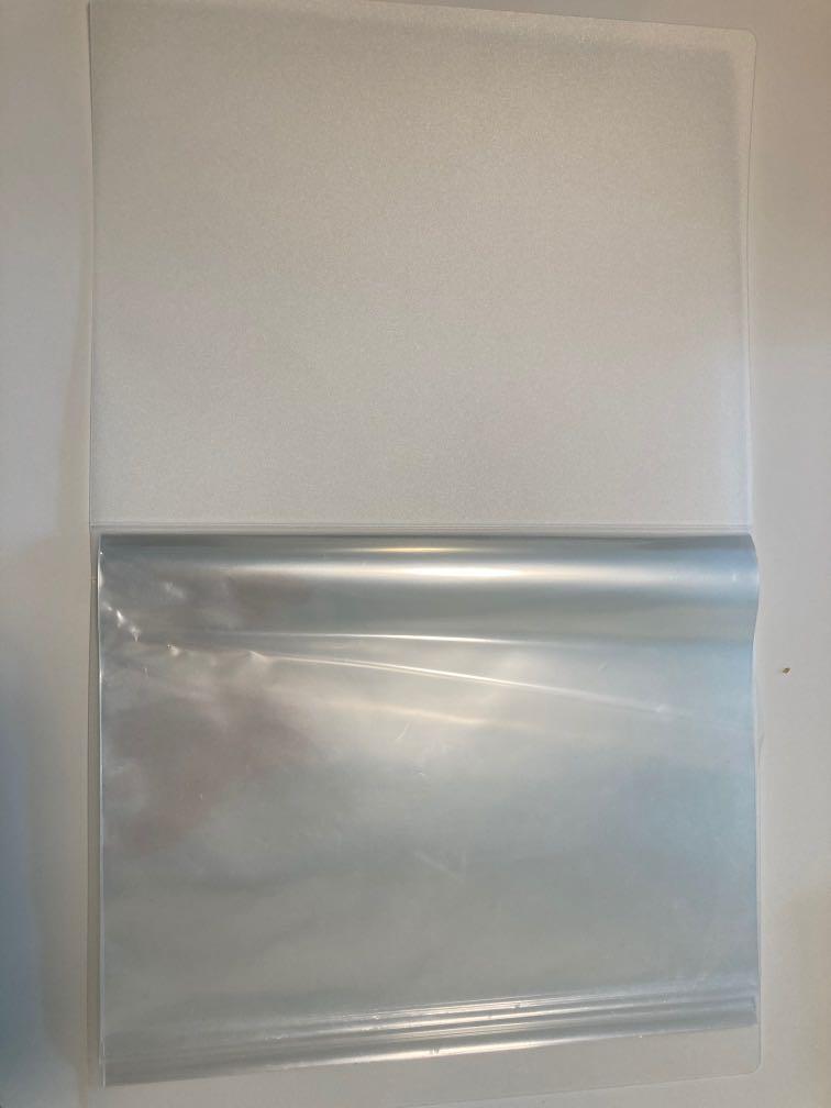 Large Muji plastic clear pocket folder, Hobbies & Toys, Stationery ...