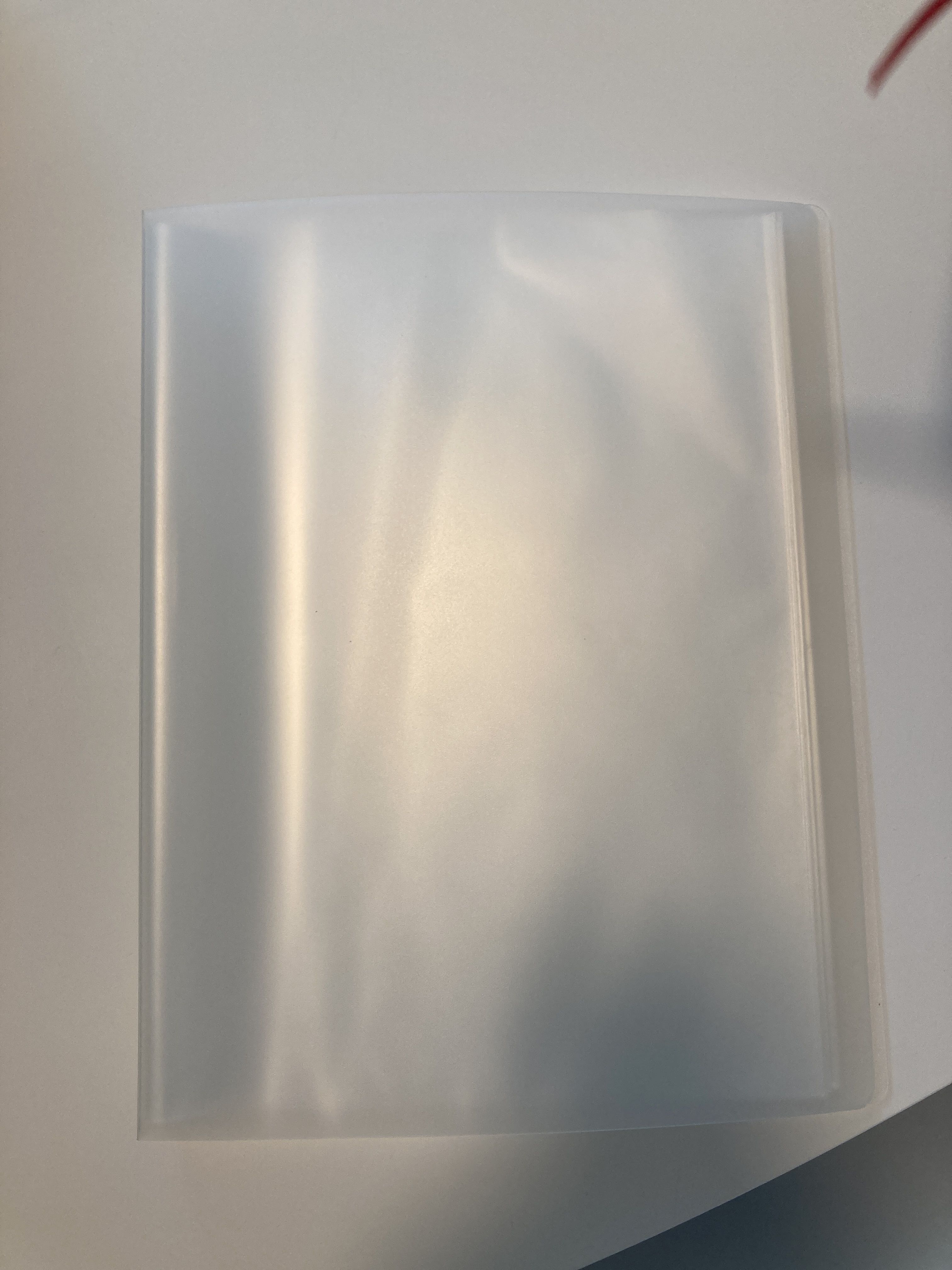 Large Muji plastic clear pocket folder, Hobbies & Toys, Stationery ...