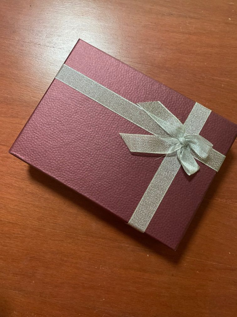 Maroon gift box, Hobbies & Toys, Stationery & Craft, Other Stationery ...