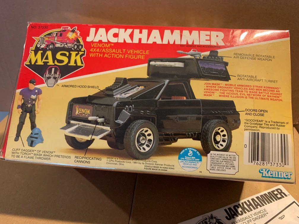 M.a.s.k Kenner mask 1985 Series 1 Jackhammer complete with box BIB ...