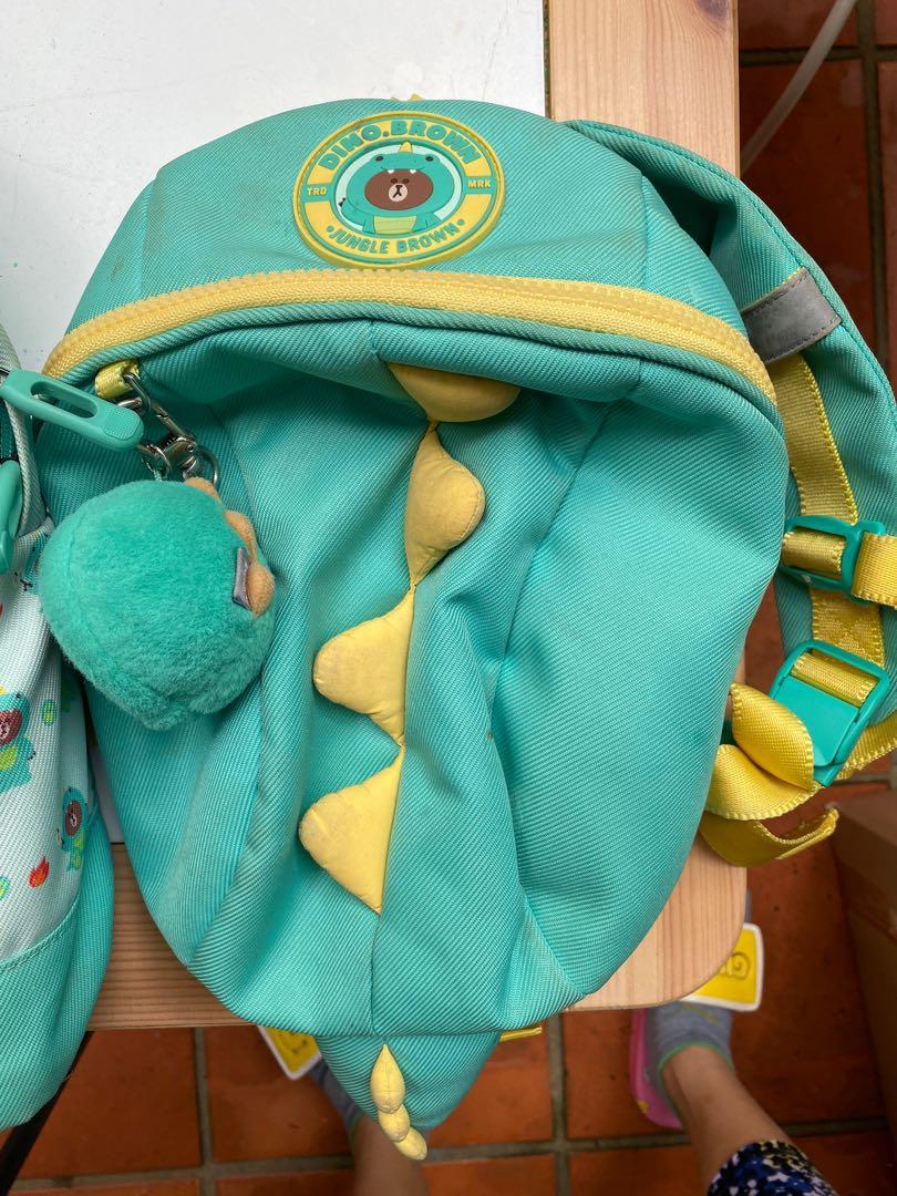 Matching backpacks -Line friends Dino brown, Men's Fashion, Bags ...